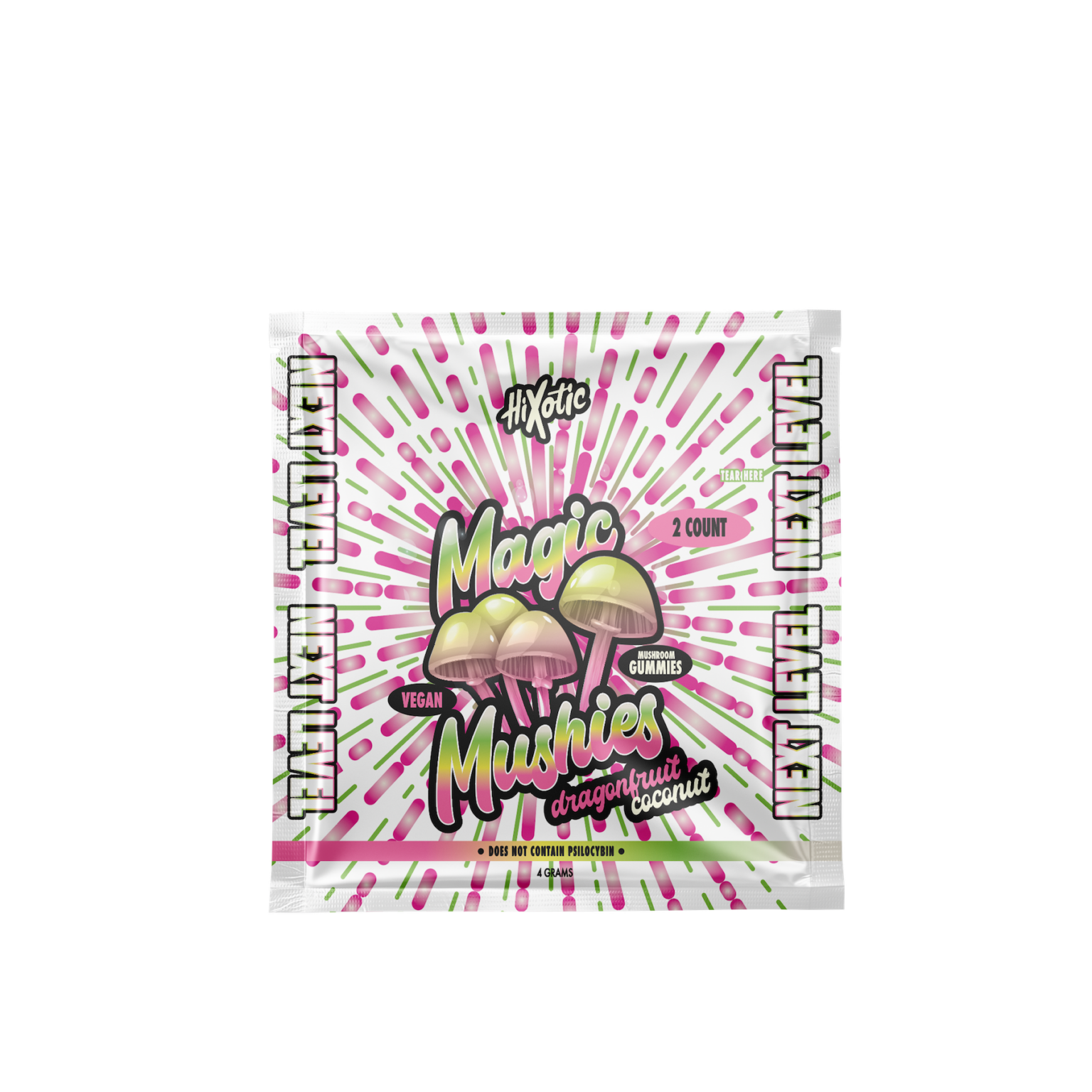 Magic Mushies - Dragonfruit Coconut 2 Count Gummies - Simple Vapes