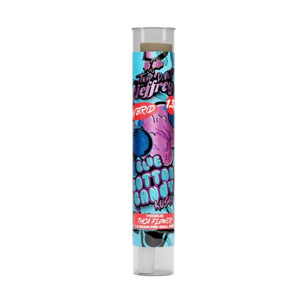 Trap'd Out Jeffrey - Blue Cotton Candy Kush Pre-Rolls (Hybrid) - Simple ...